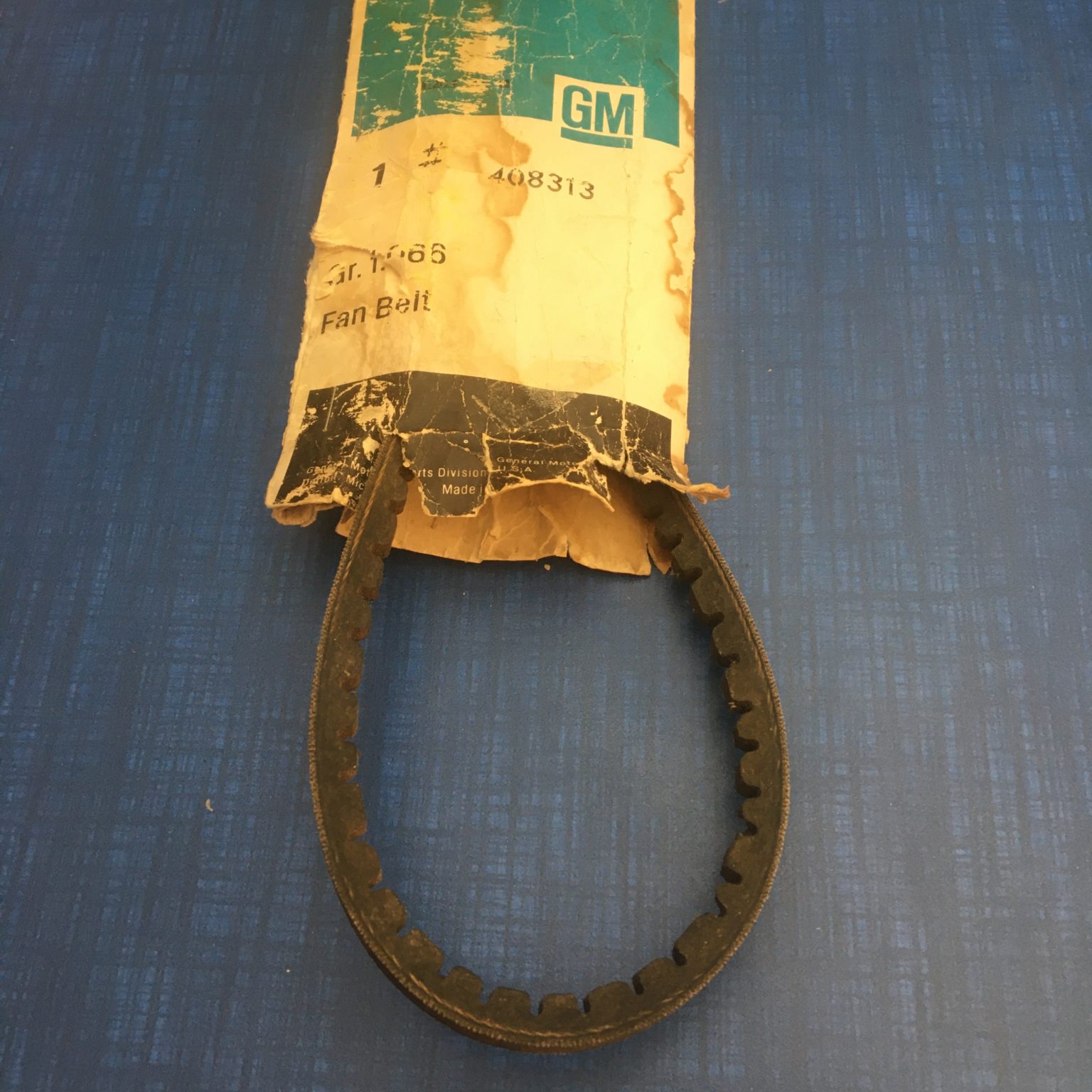 1971 - 1972 Oldsmobile NOS Fan and Alternator Drive Belt GM # 408313 ...