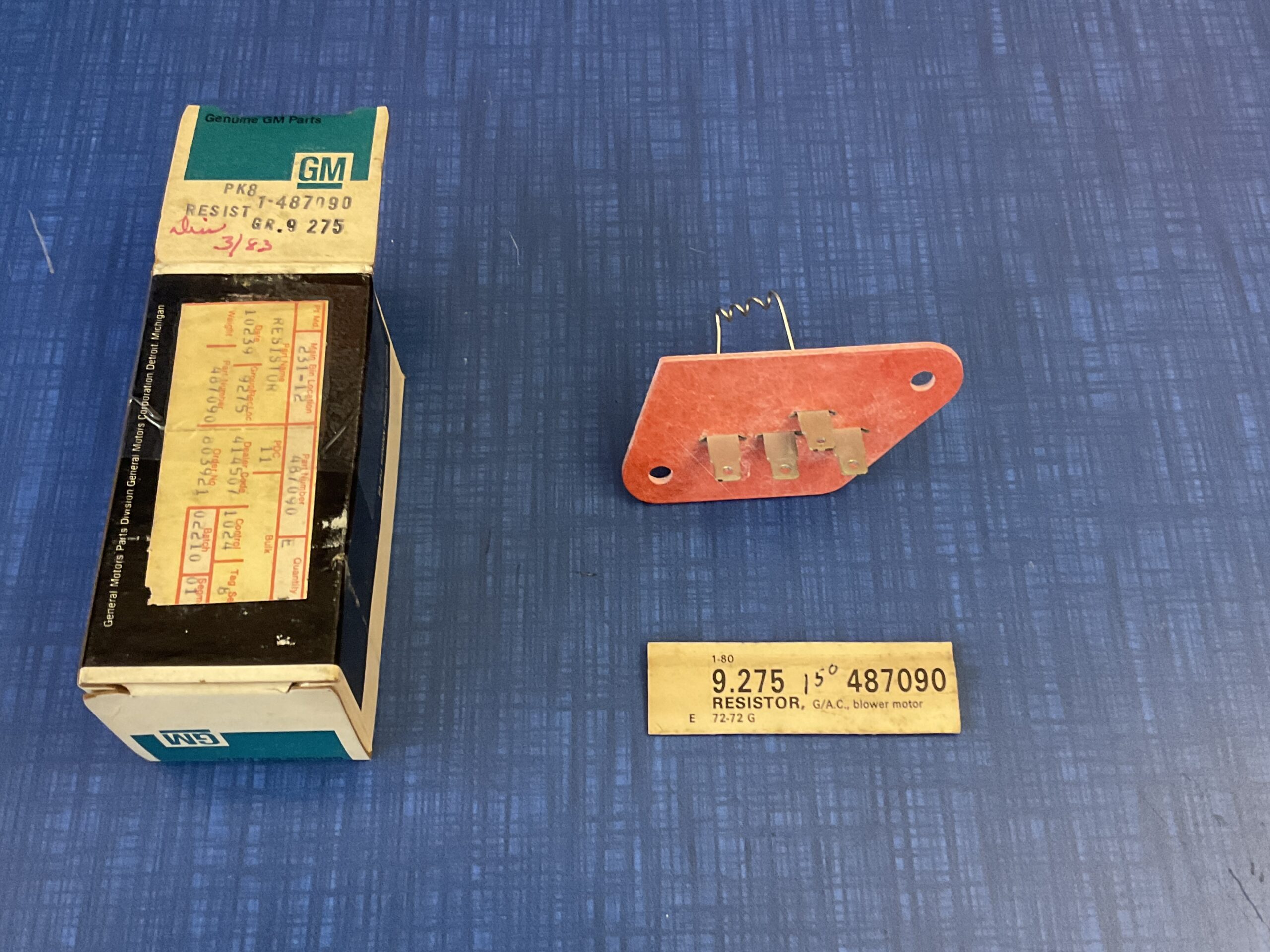 1972 Pontiac Grand Prix NOS Air Conditioning Blower Motor Resistor GM ...